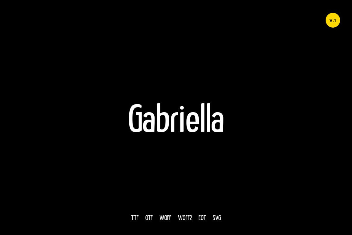 Gabriella - Modern Typeface, a Sans Serif Font by Webhance Studio