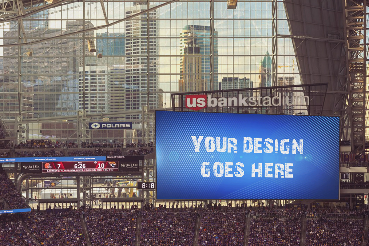 12 NFL Stadium Screen Mockup, a Mockup by Walentin