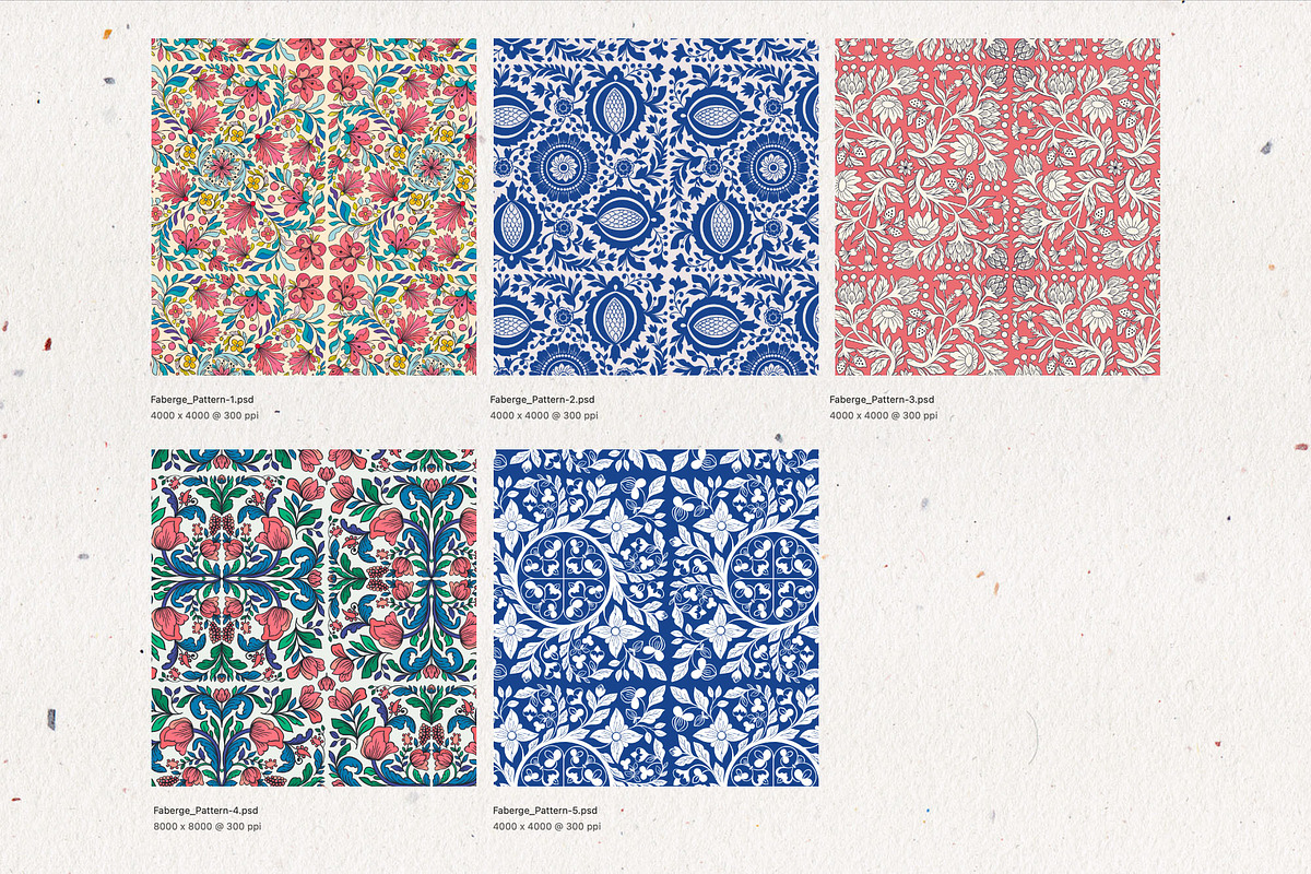 Faberge Tile Patterns. Russian Style, a Pattern Graphic by likorbut