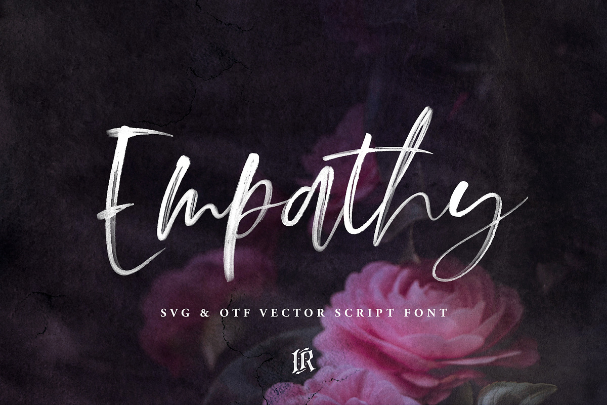 Empathy SVG Font, a Script Font by Ivan Rosenberg