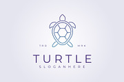 simplicity line of turtle logo icon, a Branding & Logo Template by Lodzrov