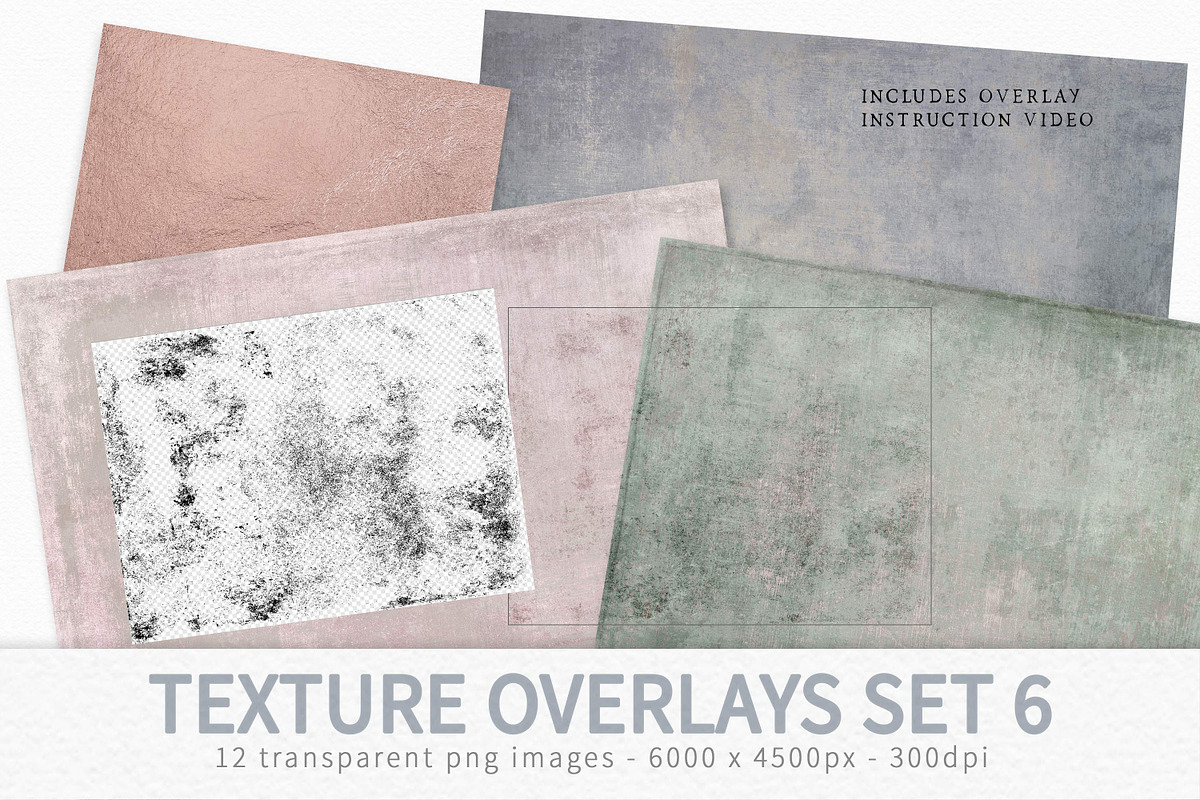 Texture Overlays Set 6, a Texture Graphic by rileyBgraphics | Creative ...