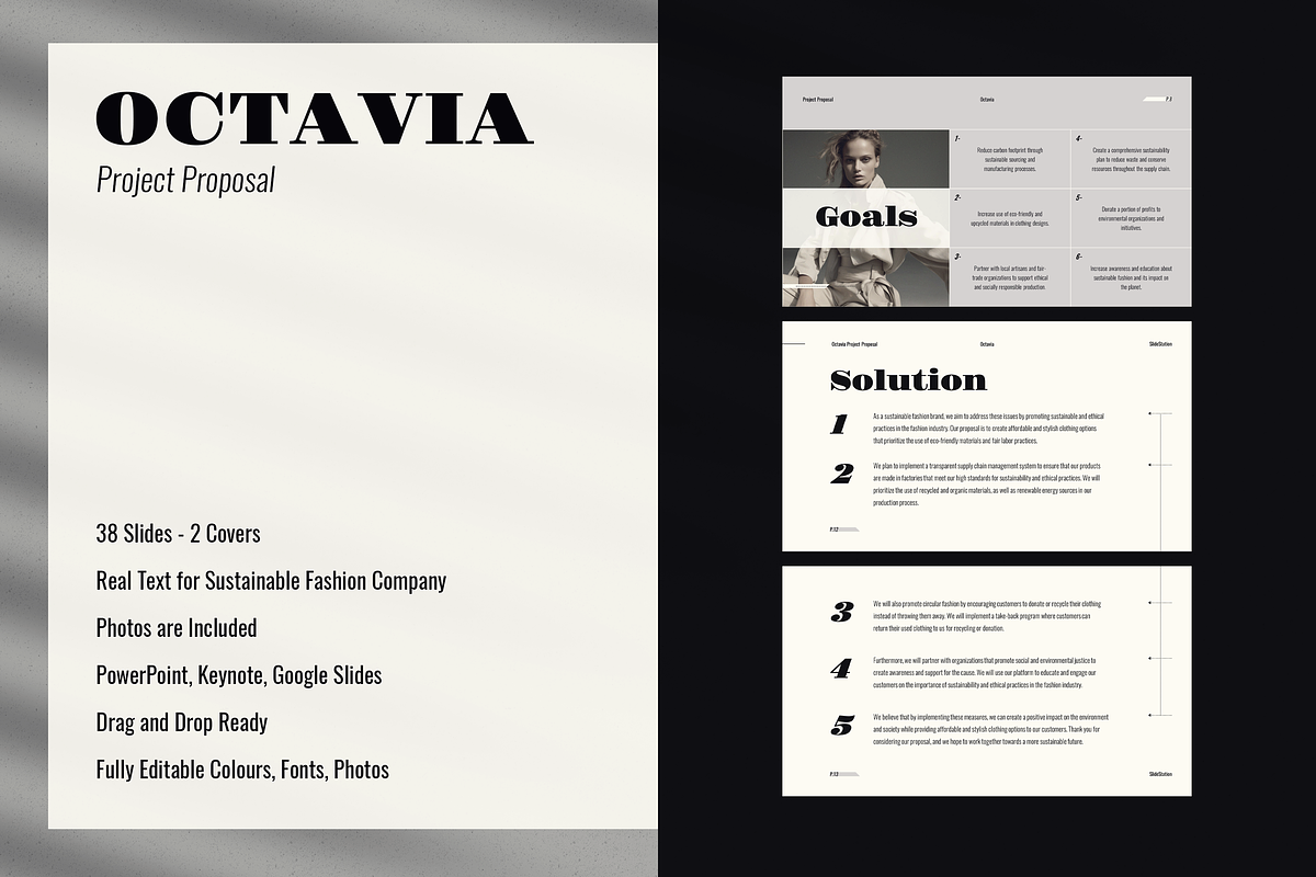 Octavia - Proposal Template, a Presentation Template by SlideStation ...