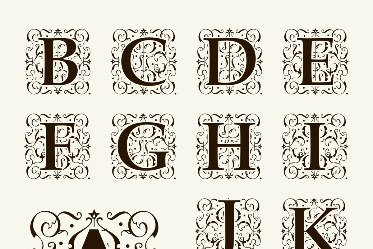 26 monogram with capital letters, a Branding & Logo Template by Pgmart