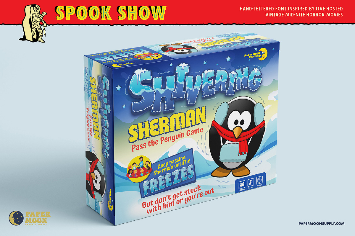 Spook Show Poster Font & Art Bundle, a Font by Paper Moon Graphic Supply