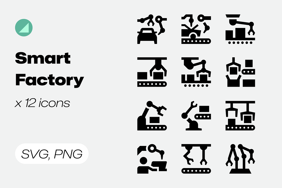 Smart Factory / Basicons | Creative Market
