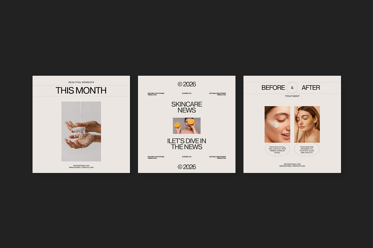 Aesthetics Social Post Template, a Social Media Template by Prapti Design