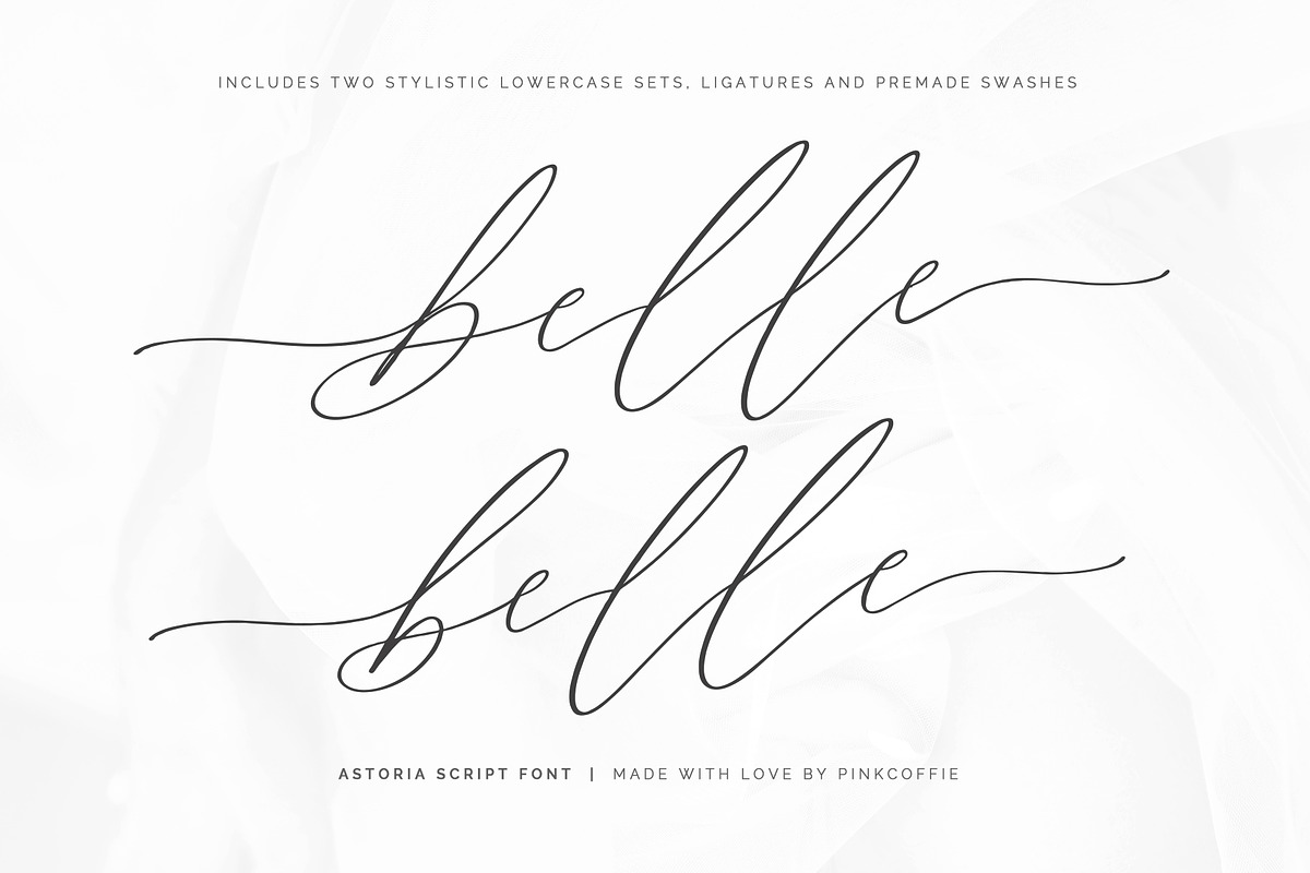 Astoria | Modern Calligraphy Script, a Script Font by Pink Coffie