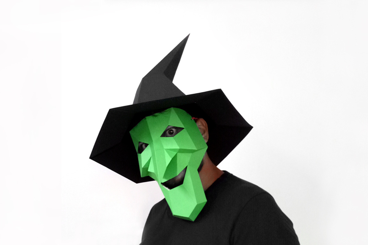 DIY Halloween Witch - 3d papercraft, a Templates & Theme by PAPER amaze