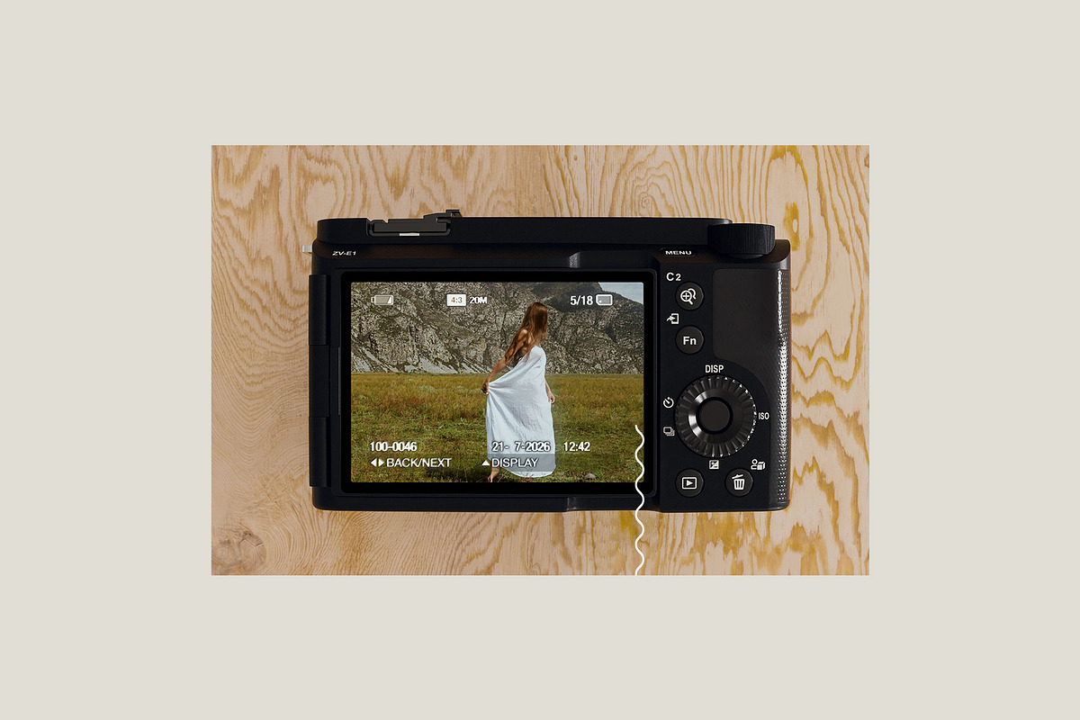 Digital Camera Mockup Live Screen, a Device Mockup by Stykke Studio