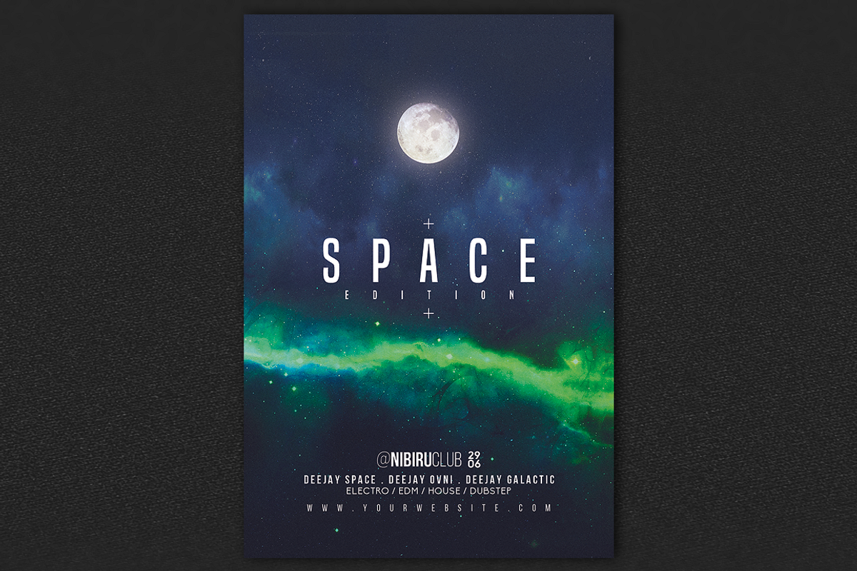 SPACE Premium Flyer Bundle, a Flyer Template by WG DESIGN
