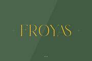 Froyas Font, a Serif Font by vuuuds