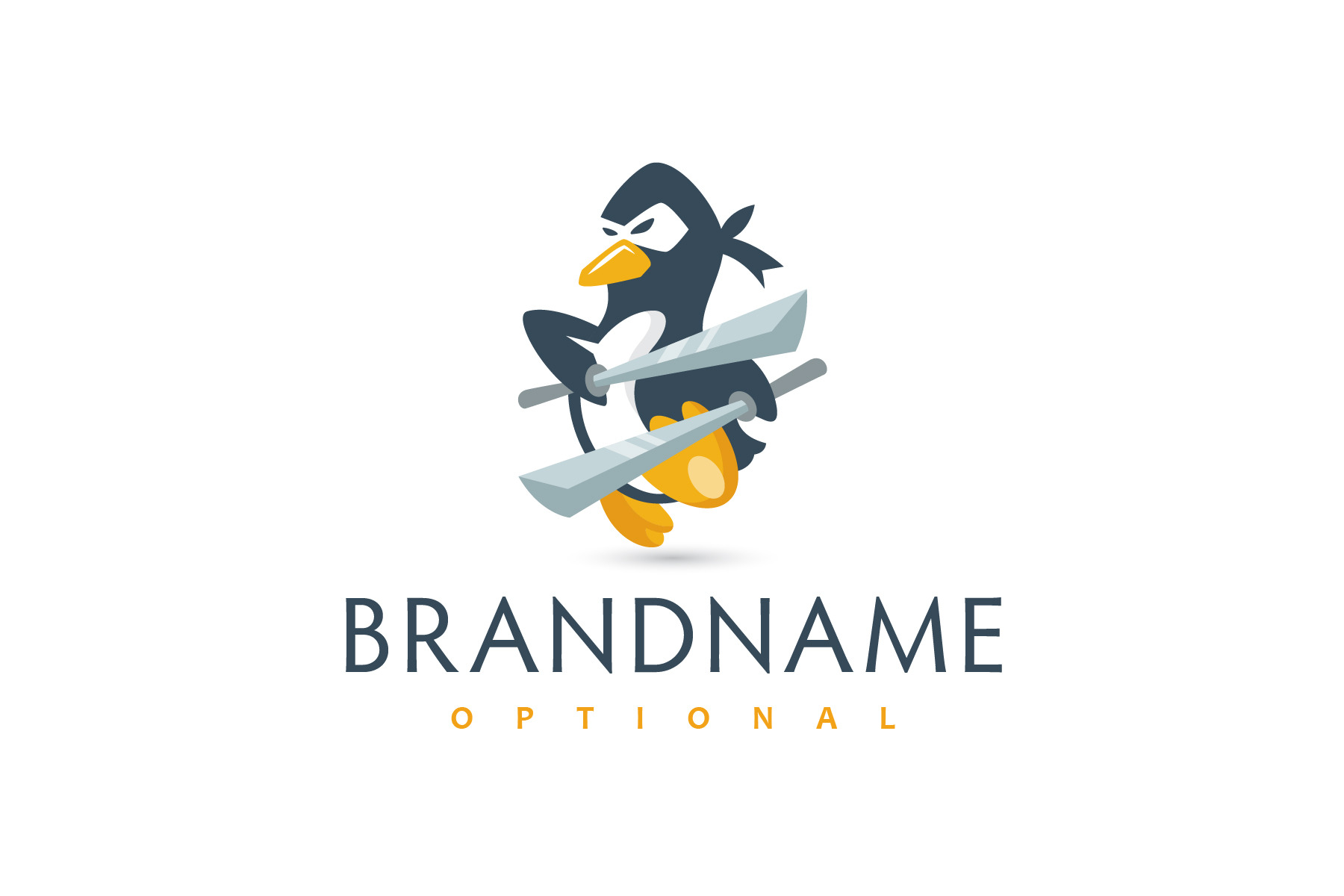 Ninja Penguin Custom Logo