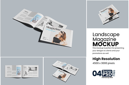 Tute Mockup Set, a Books & Magazine Mockup by MockupFree.Net