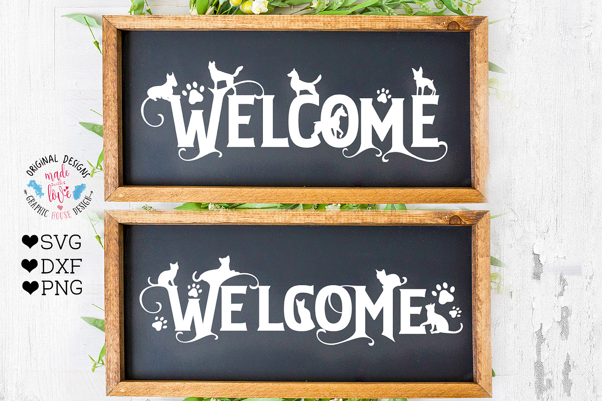 Happy Home Signs Bundle - Cut Files, an Illustration by Graphic House ...