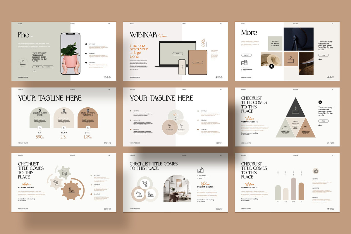 Webinar and Course Slides Template, a Presentation Template by ...
