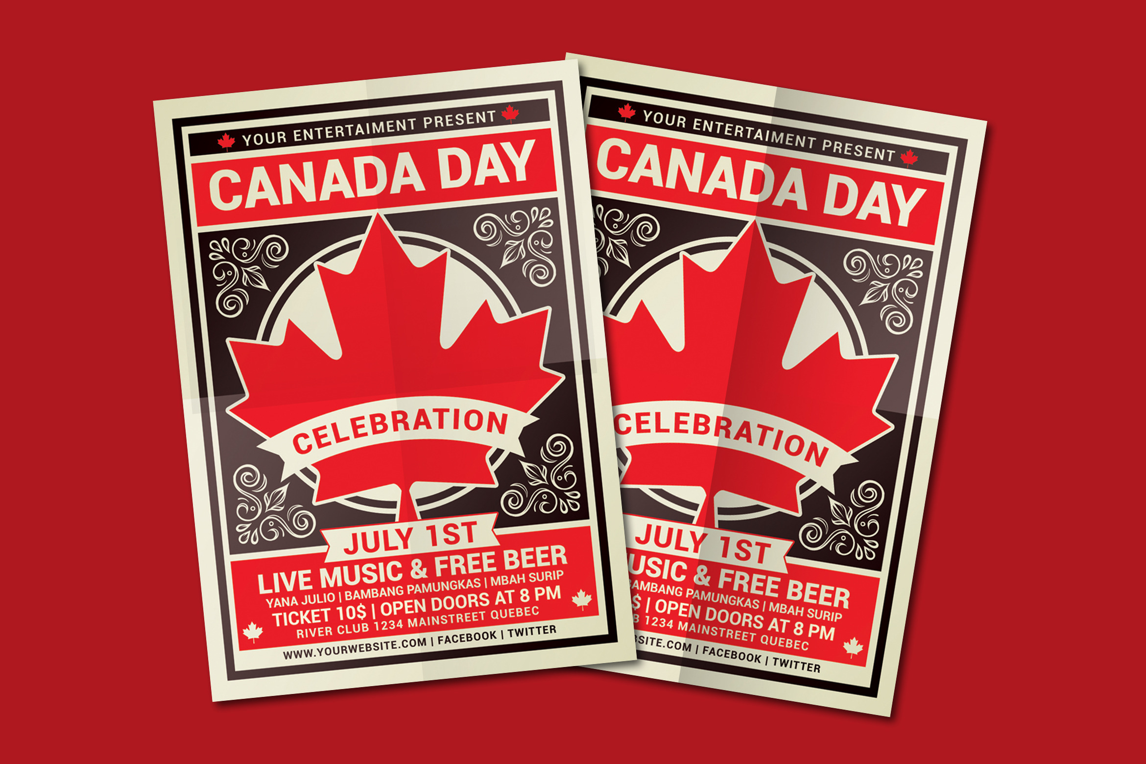 Canada Day Flyer Template, a Flyer Template by Muhamad Iqbal hidayat ...