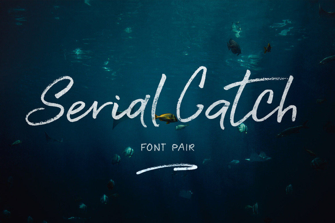 Serial Catch Font, a Script Font by Creativeqube Design
