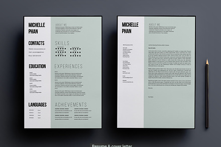 2 page CV template, a Resume Template by Chic templates