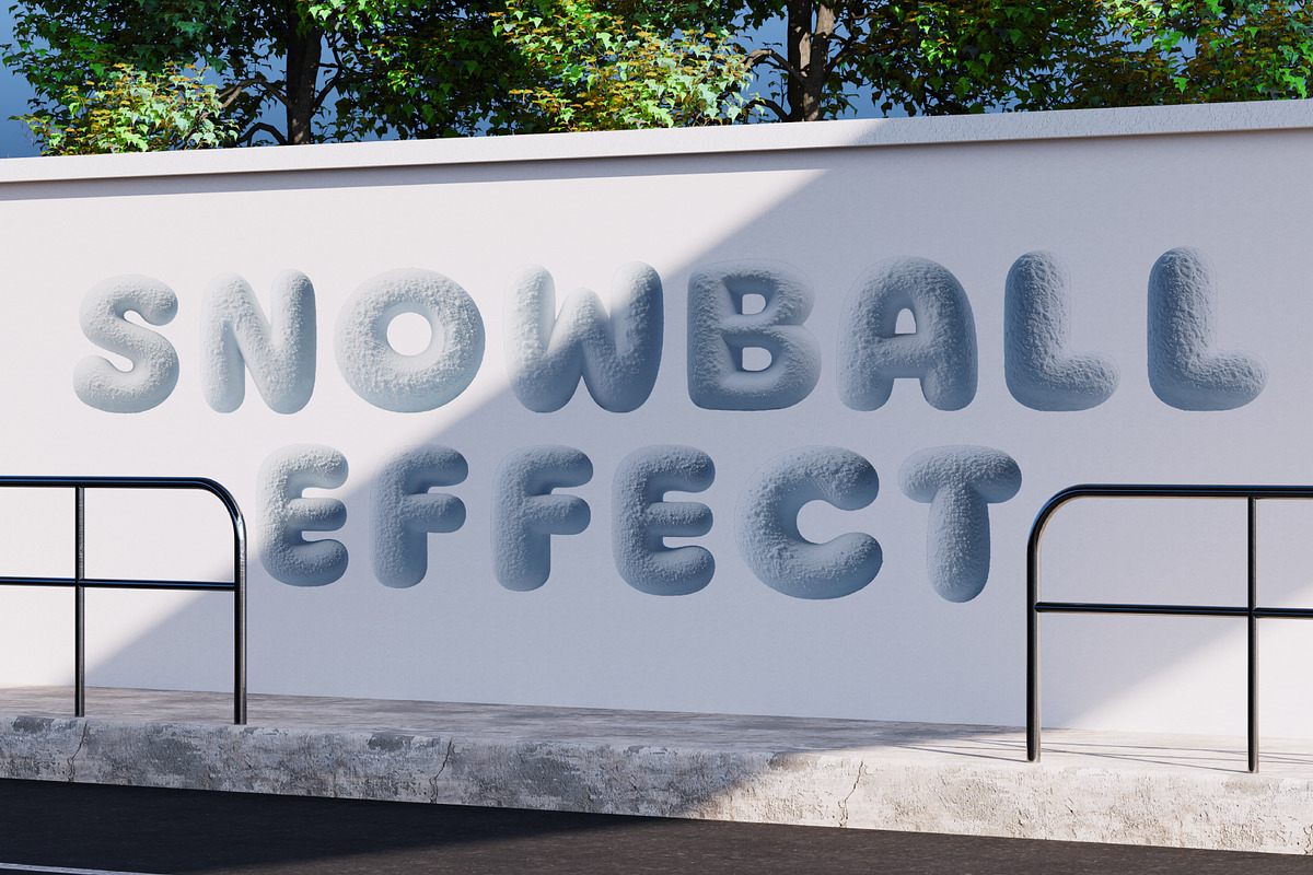 Snowball 3D Font, a Font by Loudoun Design Co.