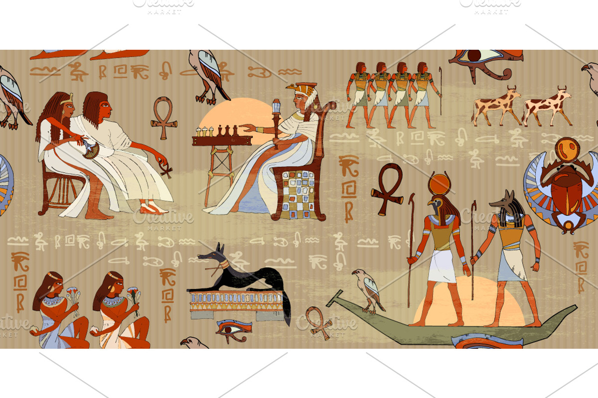 Ancient Egypt, a Background Graphic by Matrioshka