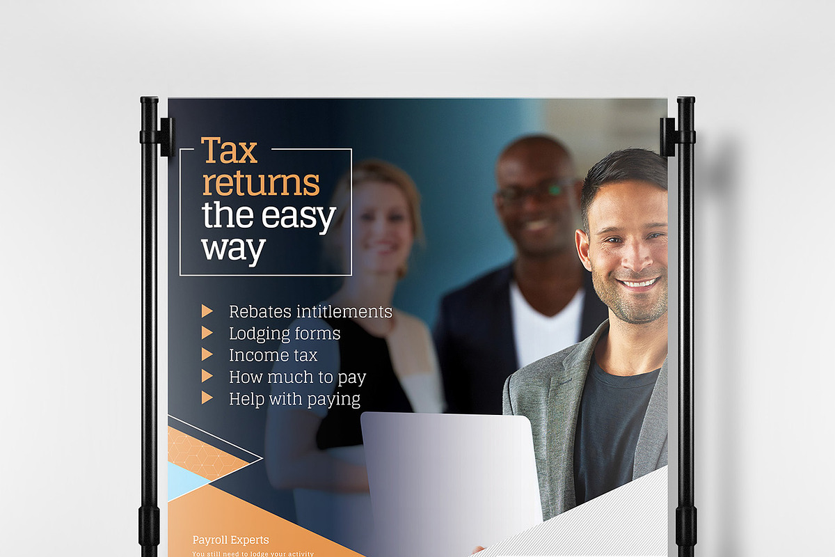 A3 Tax Service Poster Template, a Flyer Template by BrandPacks