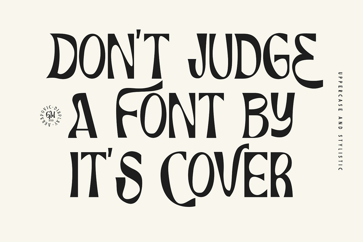 Akrapovic Font - Display, a Sans Serif Font by giemons™