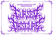 Cursed Obscure Death Metal Font, a Blackletter Font by Fonday Studio