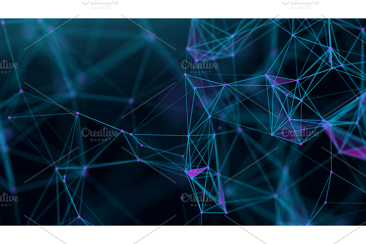 Blue network connection animation, a Background Graphic by RDShop