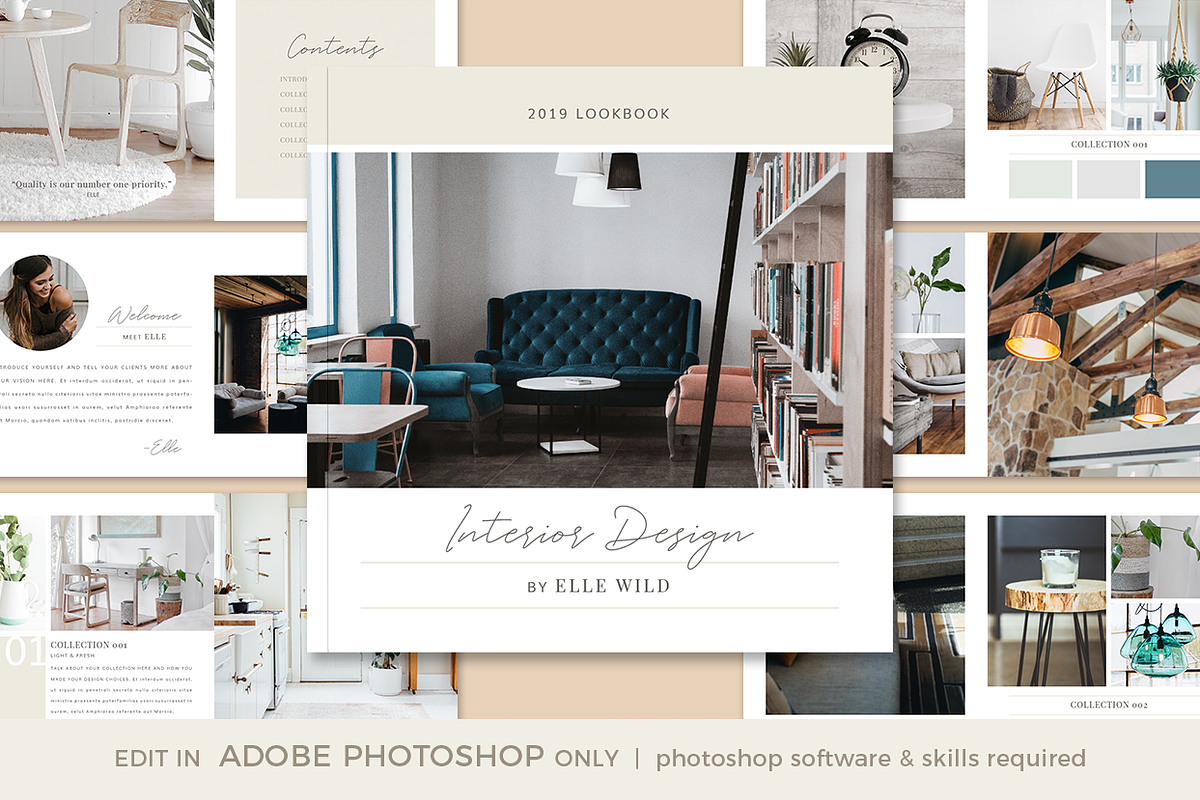 Modern Interior Design Lookbook, a Magazine Template by Digiluxe
