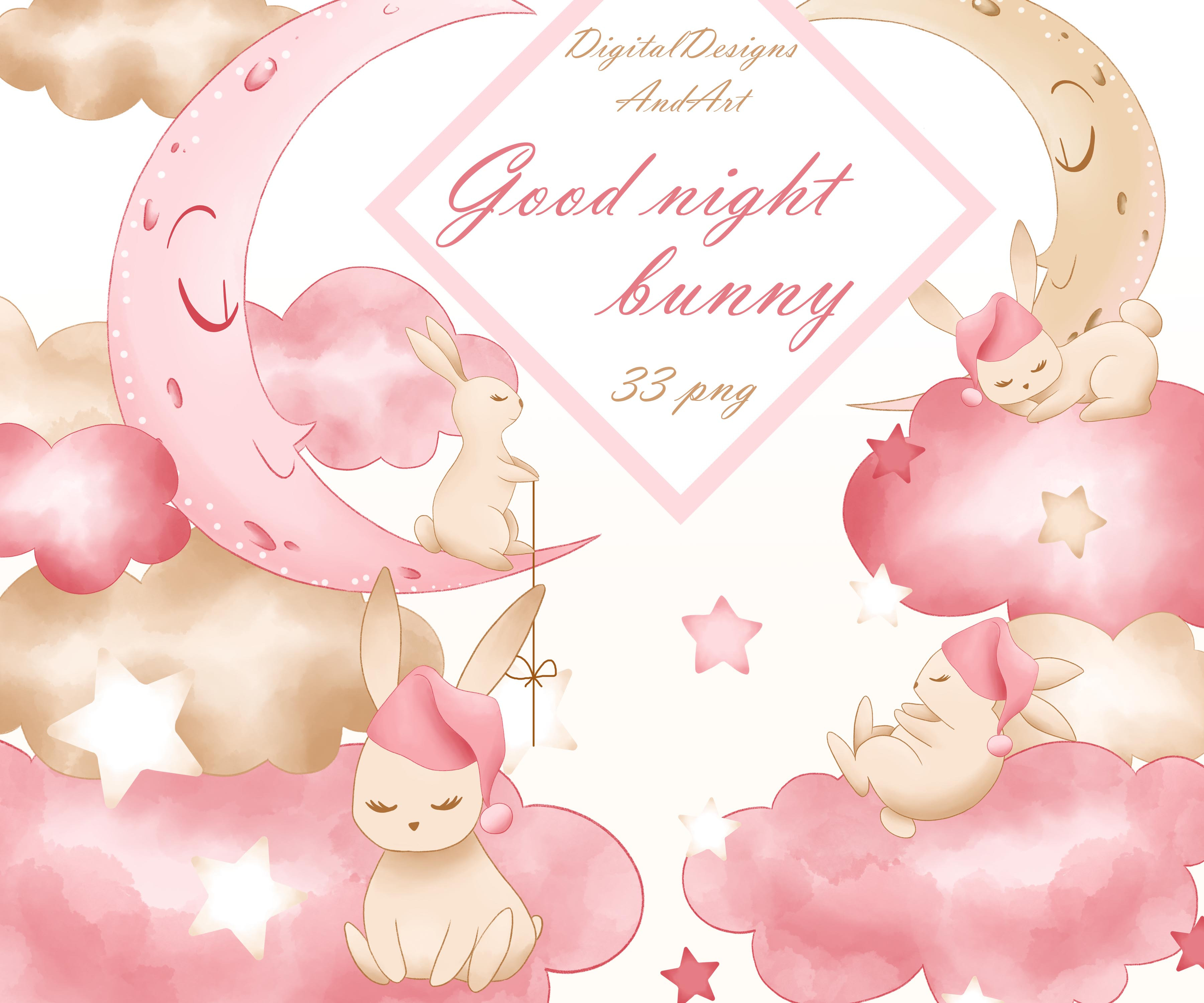 Good night, bunny, an Animal Illustration by DarinaDigital