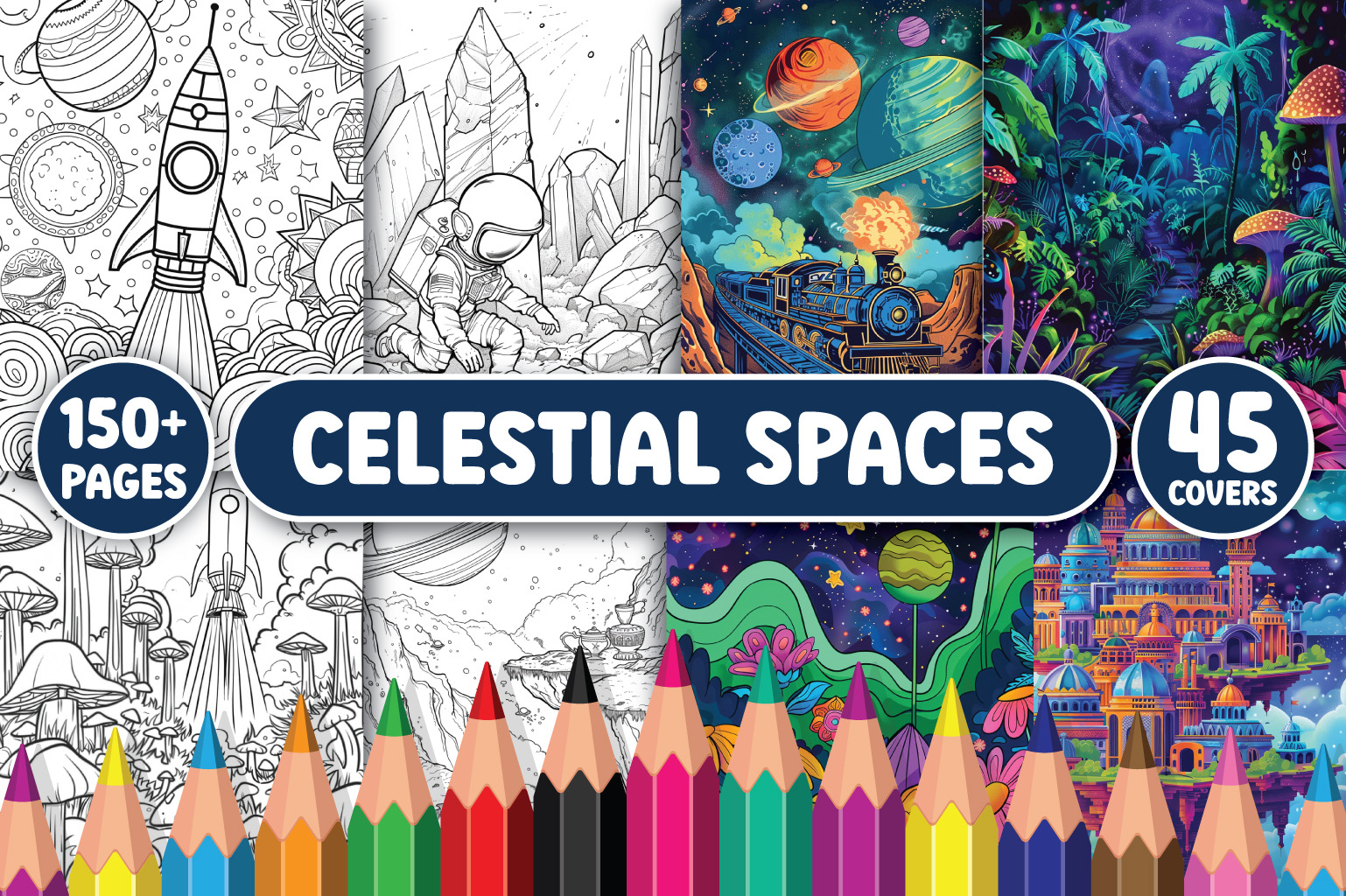 150+ Celestial Spaces Coloring Pages