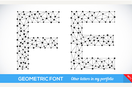 Geometric type font, a Graphic by Shanvood