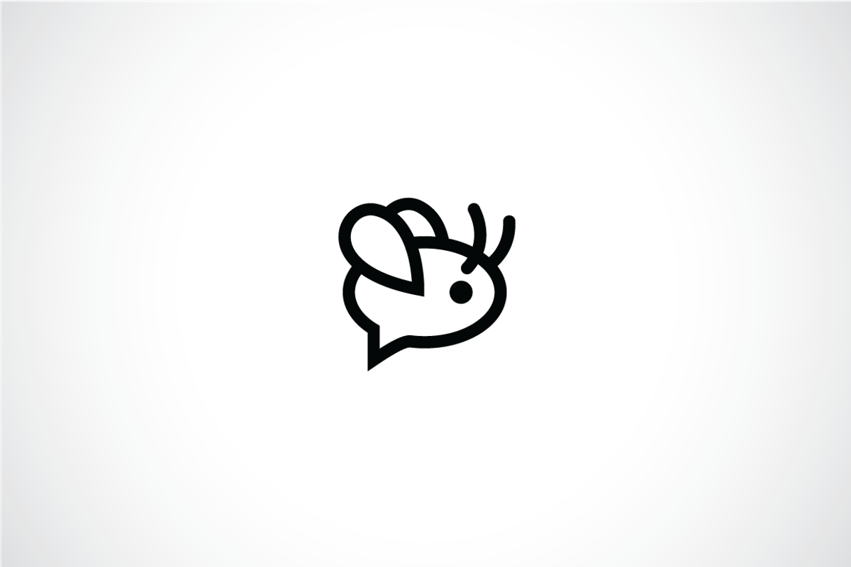 Bee Chat Logo Template, a Branding & Logo Template by Heavtryq Design