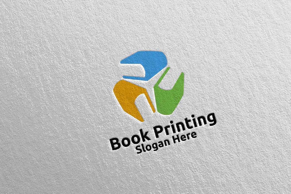 Book Printing Company Logo Design 85, a Branding & Logo Template by ...
