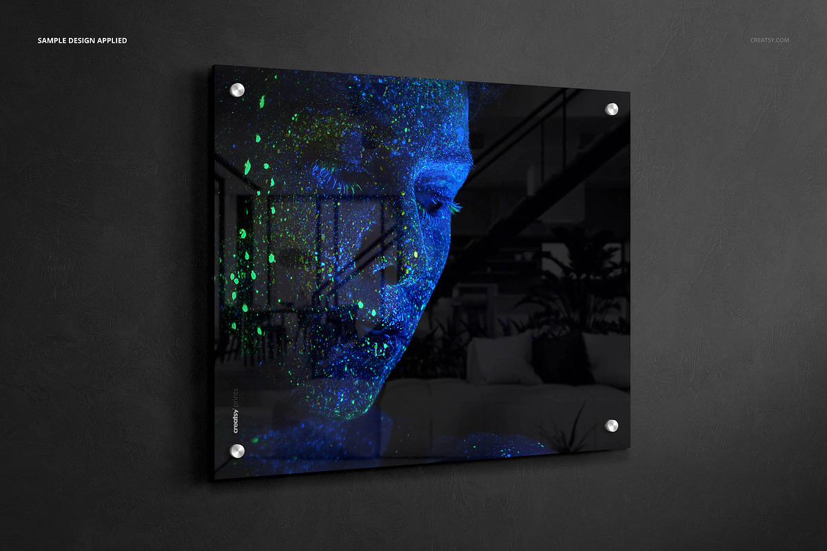 Acrylic Print Many Sizes Mockup Set, a Product Mockup by creatsy2