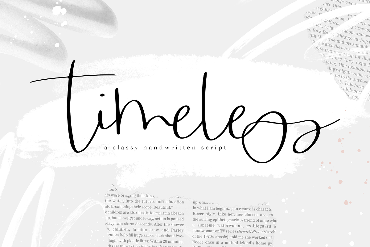 Timeless - Handwritten Script Font, a Script Font by KA Designs