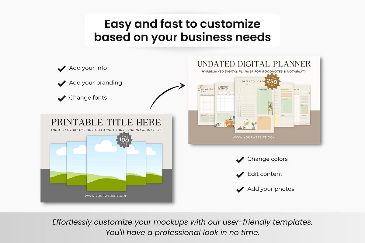 Printables Canva Mockup Templates