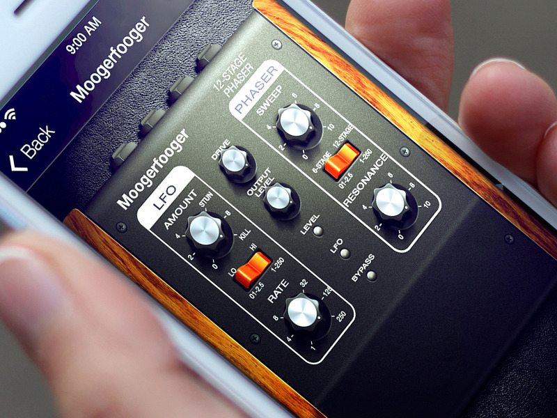 Guitar Amps App, a Product Mockup by ALEX BENDER UI STORE