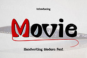 Movie Fonts, a Script Font by N Nakorn Creative