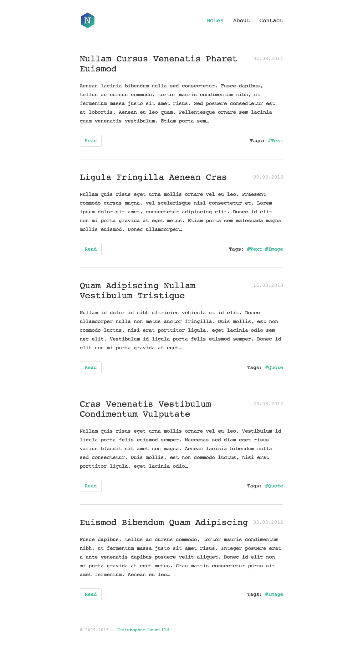 Notes, for Kirby 3. CMS, a Templates & Theme by Starckio