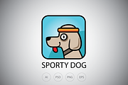 Sporty Dog Logo Template, a Branding & Logo Template by Heavtryq Design