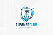 Cleaner Club Logo Template, a Branding & Logo Template by LOGOMAGINE