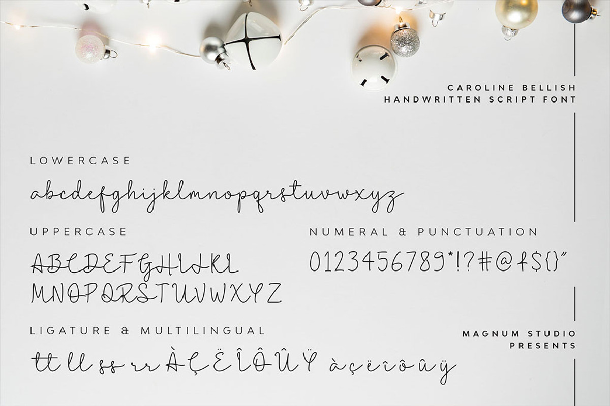 Caroline Bellish Script Font
