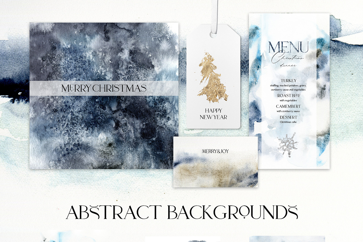 Christmas spirit watercolor clipart