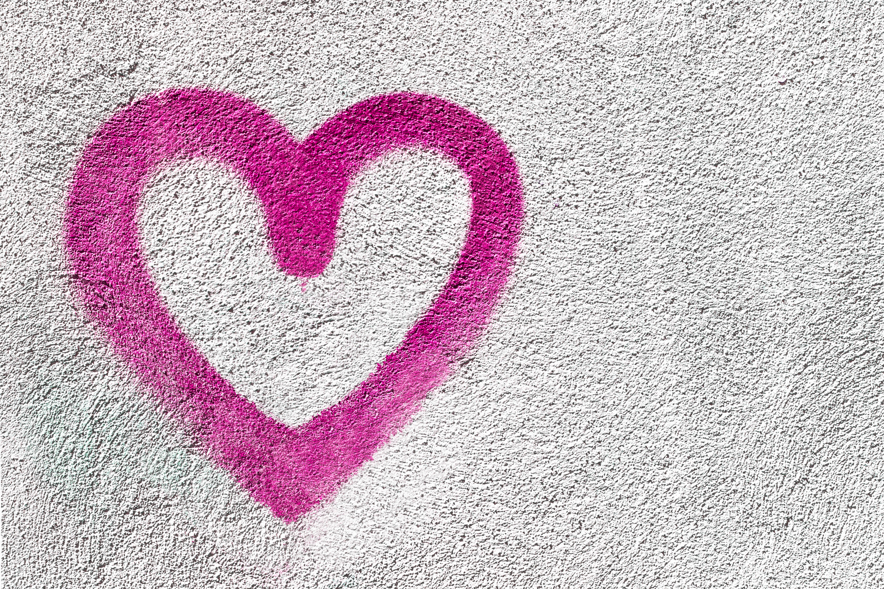 Pink heart on wall featuring abstract, art, and background, an Abstract ...