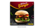 Delicious Burger Design | Creative Market
