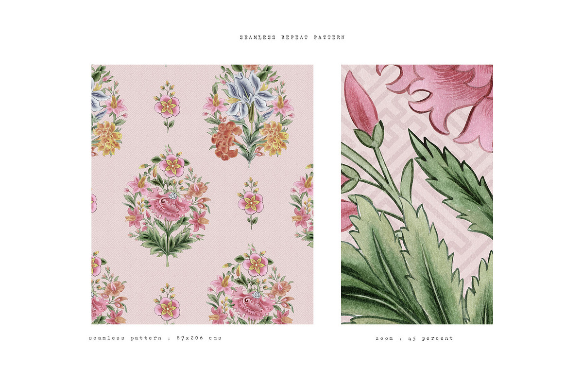 Buti, Exquisite hand painted Design!, a Pattern Graphic by TSTUDIO ...