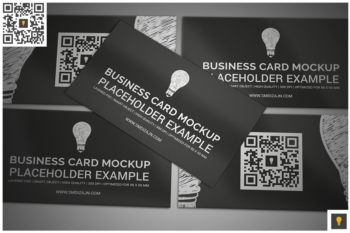 Business Card Mockup, a Print Template by Shocky Design Studio