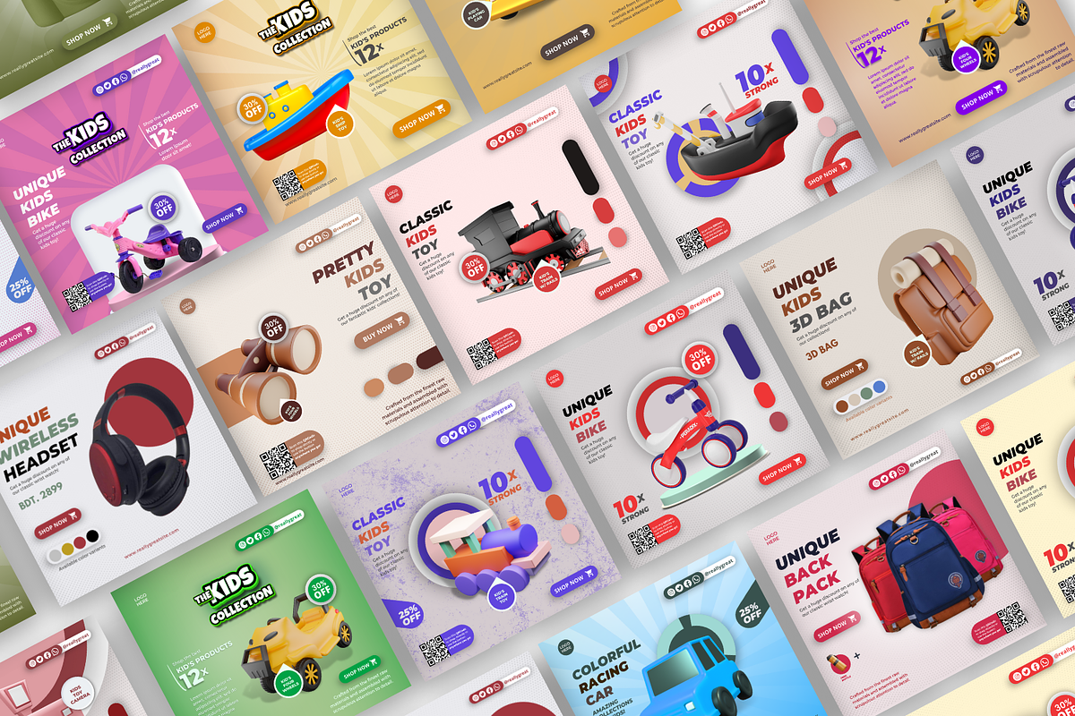 Kids, Children Canva Design Templates
